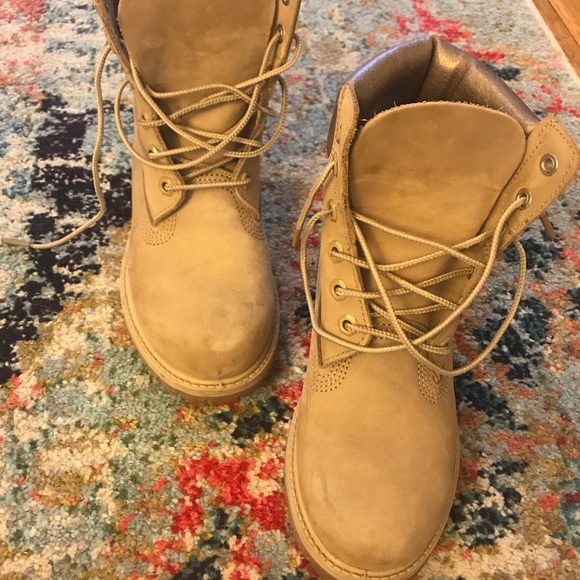 Timberland | Shoes | Timberland Womens Naturalnubuck Metallic Boots ...